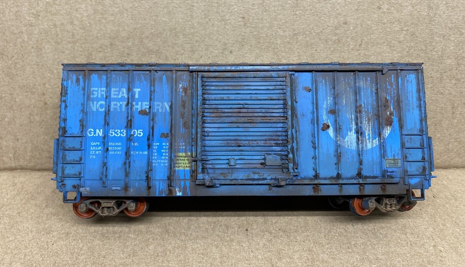 Ho Scale Great Northern High Side Boxcar Custom Weathered V2 | eBay