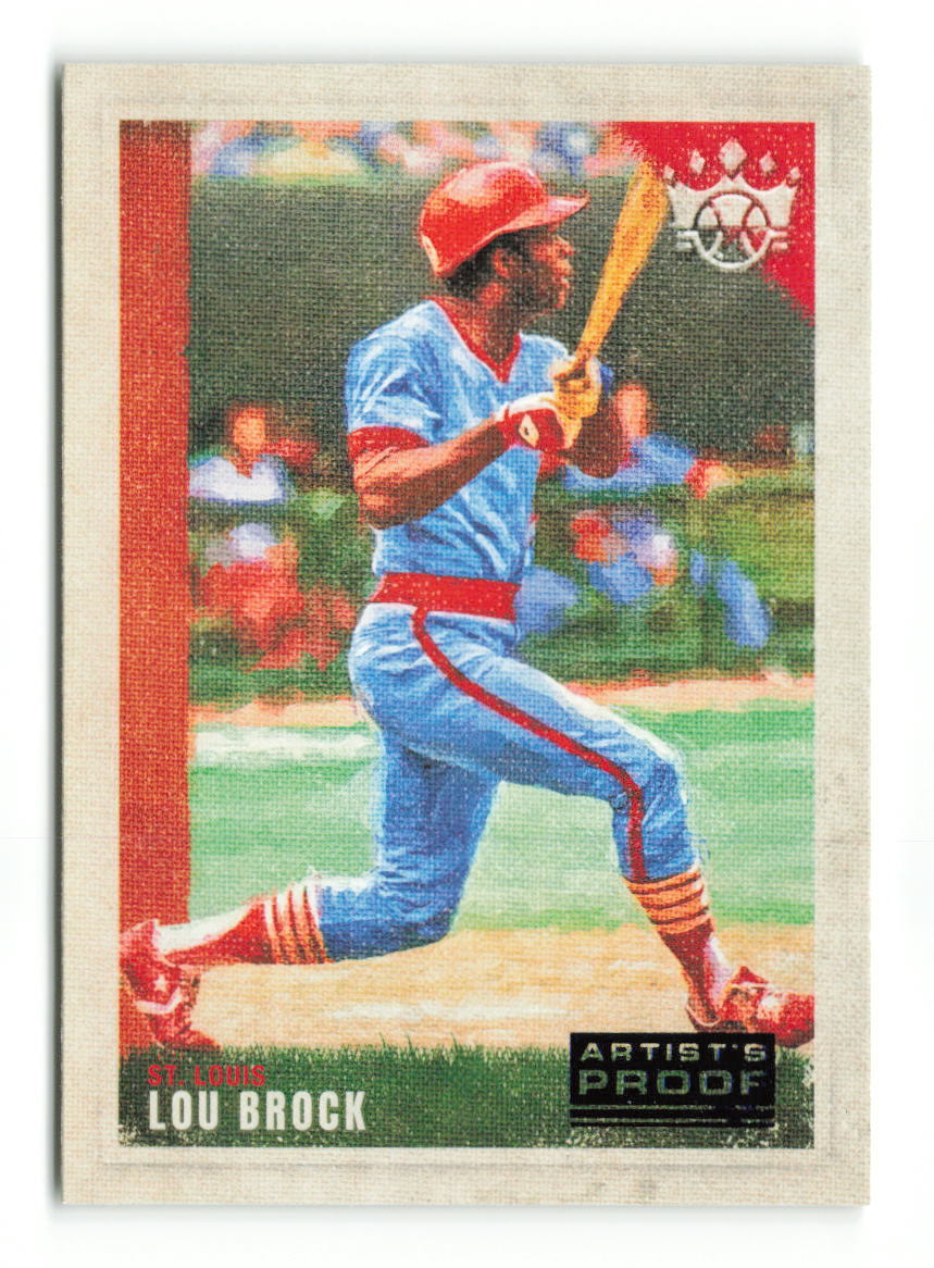 2022 Panini Diamond Kings Lou Brock #137 SP Short Print Cardinals ...