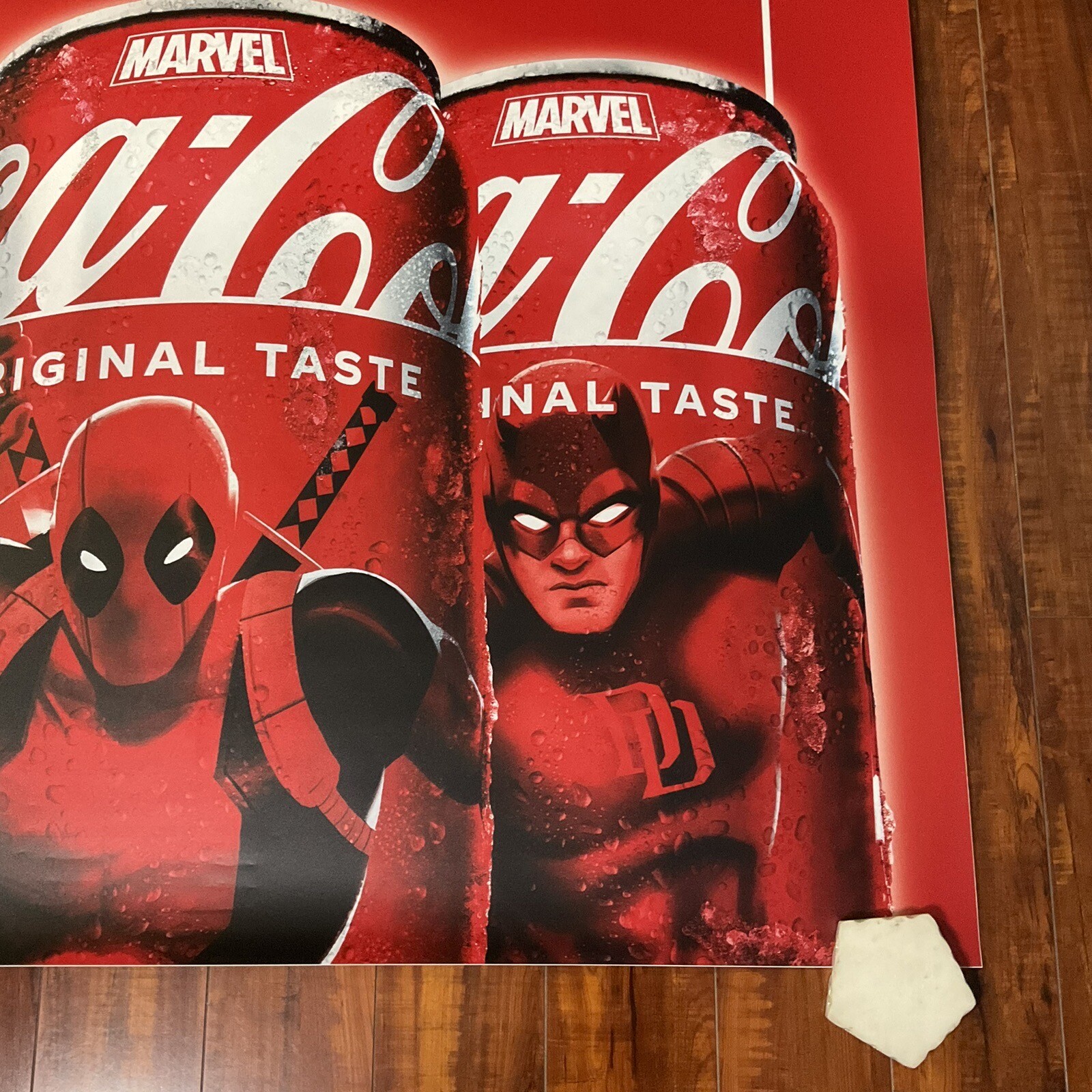THE MARVEL UNIVERSE Coca-Cola Deadpool Marvel Original Bus Stop Poster ...