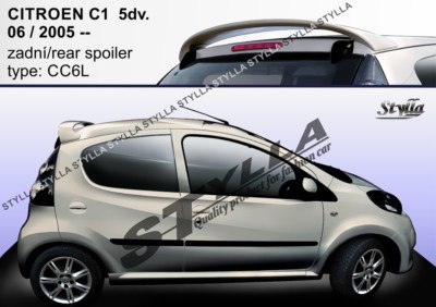 SPOILER REAR ROOF CITROEN C1 WING ACCESSORIES | eBay
