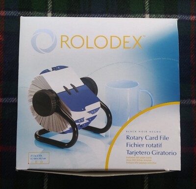 ROLODEX Open Metal Rotary Card File with 500 2-1/4" x 4" Plain Cards ...