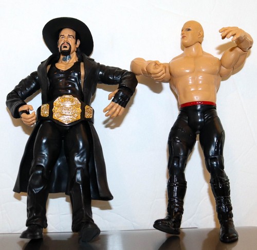 WWE USED The Undertaker w/Hat & Kane Ruthless Aggression Action Figure ...