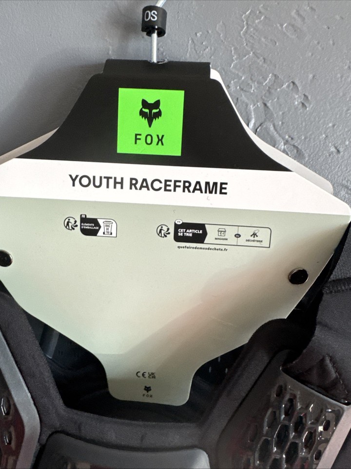 Fox Racing Youth Raceframe Roost Chest Guard Motocross Dirtbike Offroad ...