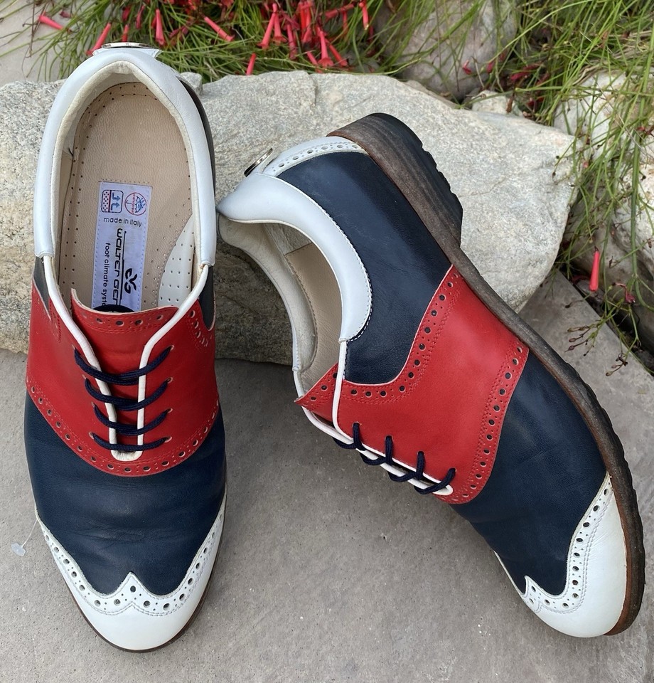 Walter Genuin Summer Women’s Golf Shoes Handmade In Italy EU 35.5 *RARE ...