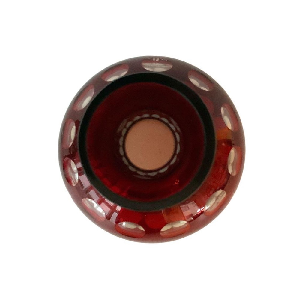 Edo Kiriko Red Glass Water Bottle Set - Showa Retro | eBay