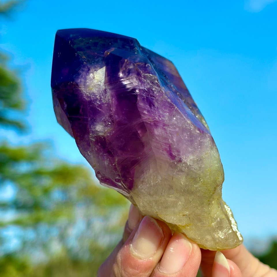 267G Natural Amethyst Cluster Quartz Crystal Backbone Mineral Specimen ...