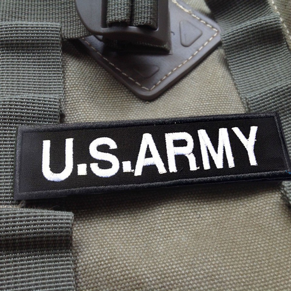U.S. ARMY TAB ROCKER TACTICAL US ARMY MILITARY SWAT HOOK LOOP PATCH ...