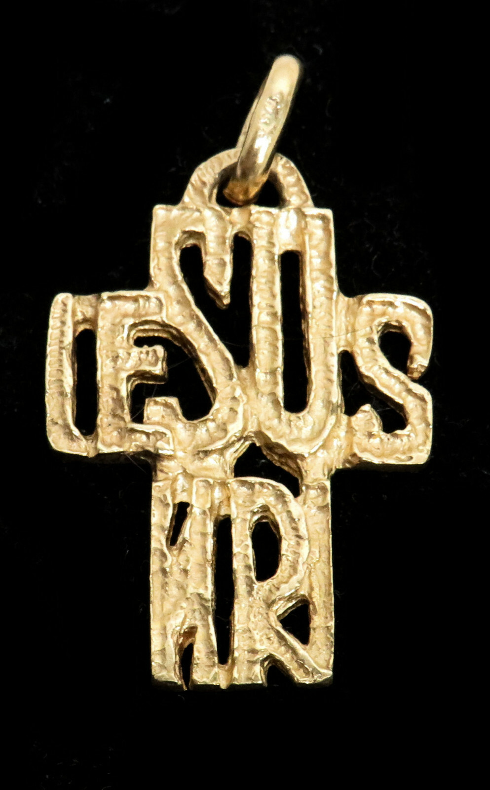 WONDERFUL 18K GOLD JESUS (IESUS NAZARENUS REX LUDAEOR… - Gem