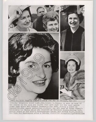 Many Portraits of US 1st Lady LADY BIRD JOHNSON 1964 Press Photo ...