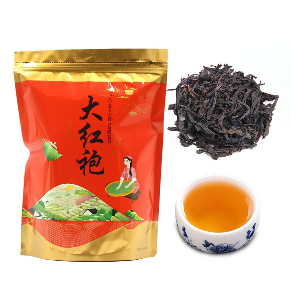 250g Dahongpao Tea Big Red Robe Oolong Tea Oolong Premium Da Hong Pao ...