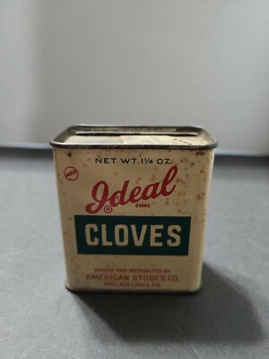 Vintage Spice Tin Ann Page Ideal ACME Grocery Store Phila. Pa Cloves | eBay