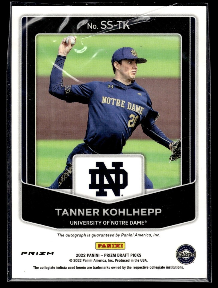 2022 Panini Prizm Draft Picks Signing Sessions #20 Tanner Kohlhepp | eBay