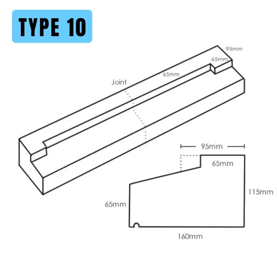 Cast Stone Window Sill Stooled and Non-Stooled Slips | eBay UK