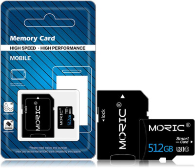 MORIC 512GB Micro SD Card with Adapter with Adapter SD Card Class 10 ...