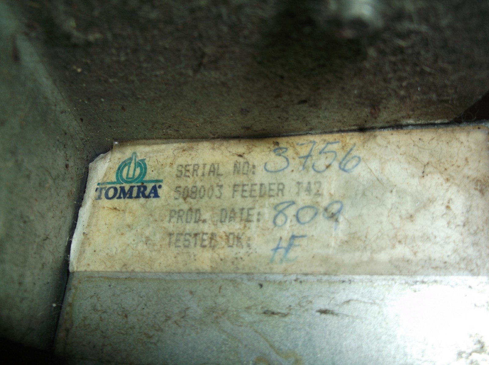 Tomra Can/Bottle Return Recycle Machine 508003 Feeder Assembly *FREE ...