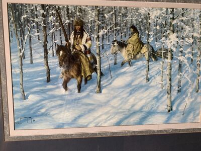 “Through the Aspens” Robert Duncan Native American Indian Oak Wood ...