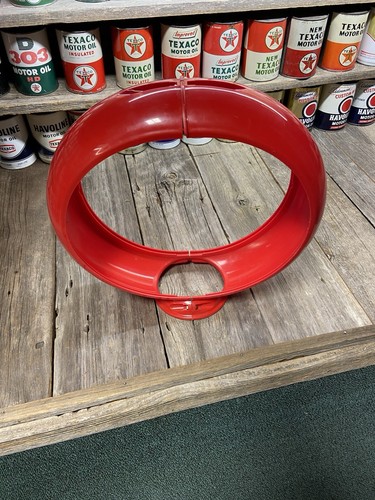 Red Plastic 13 1/2” Globe Glass Pump Topper | eBay