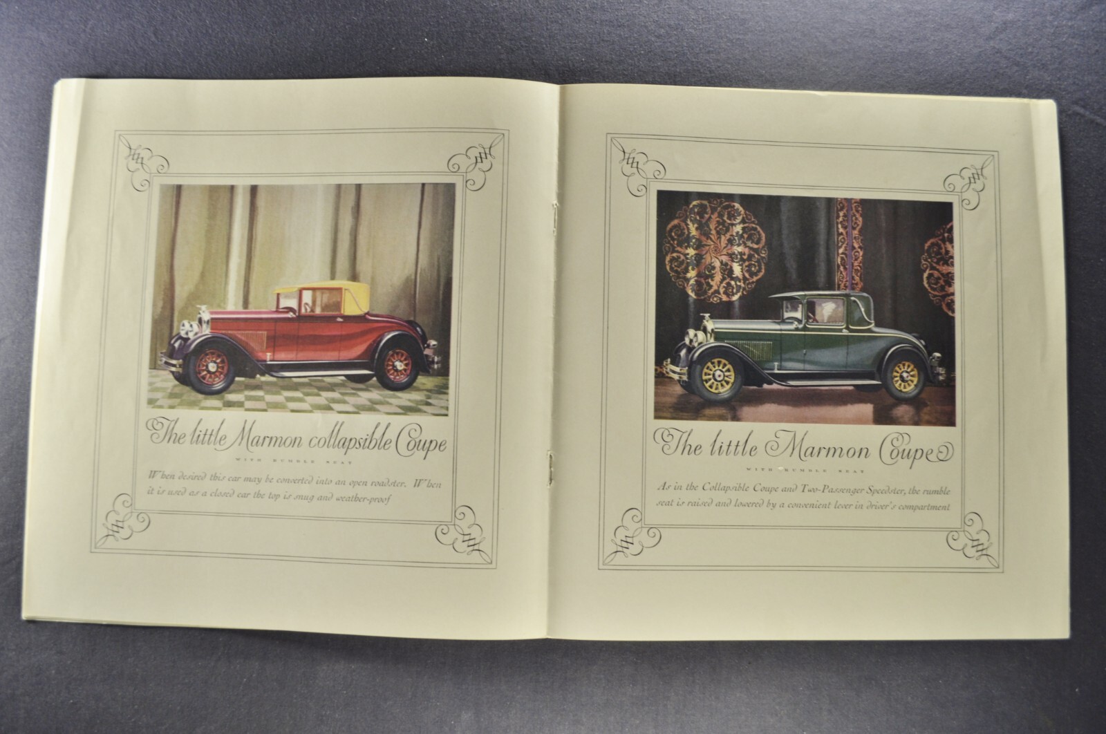 1927 Little Marmon Motor Car Brochure Speedster Sedan Coupe Nice ...