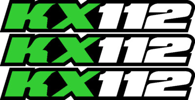 KX112 Swingarm Airbox Number Plate Decals Stickers kx 112 dirtbike ...