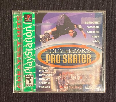 Tony Hawk's Pro Skater - PS1 PlayStation 1 - CIB w/ Manual - Tested and ...
