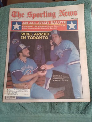 July 15, 1985 The Sporting News Blue Jays Relievers Bill Caudill/ Gary ...