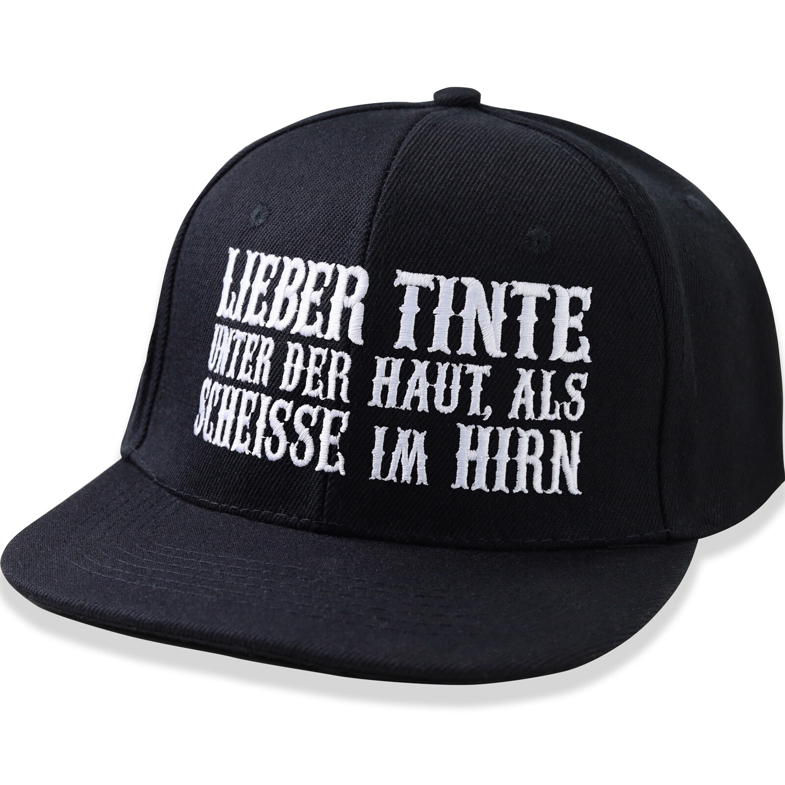 Snapback Kappe mit Tattoo Spruch | Cap mit Spruch | unisex Basecap ...