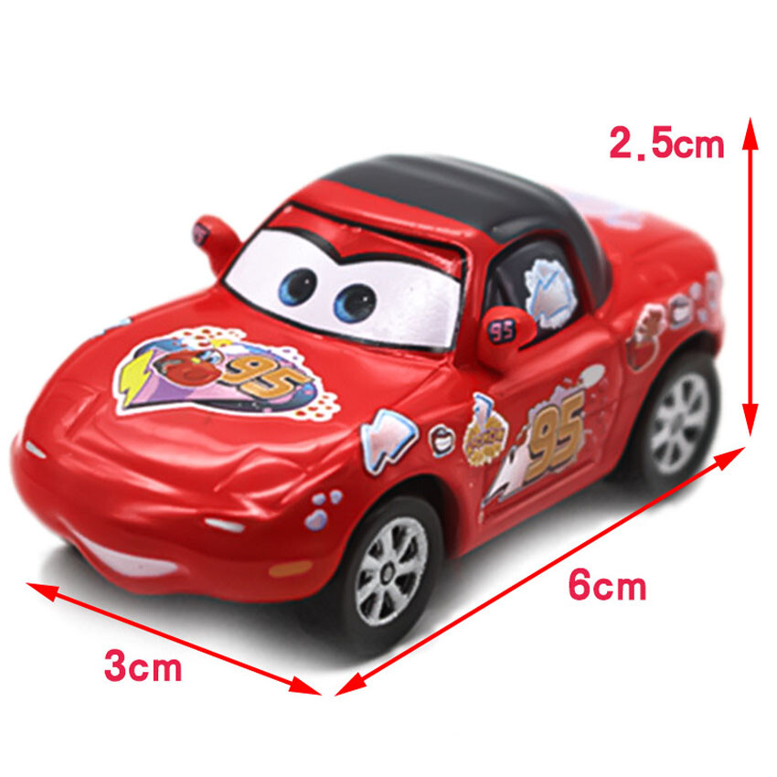 McQueen Chick Hicks Fans MINI Disney Pixar Cars Movie Toy Diecast Model ...