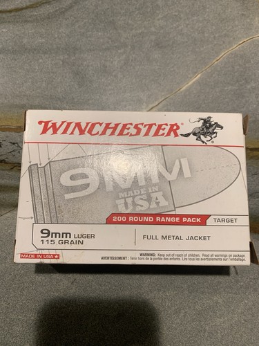 Empty winchester 9mm ammo box Full Metal Jacket 200 Pack | eBay