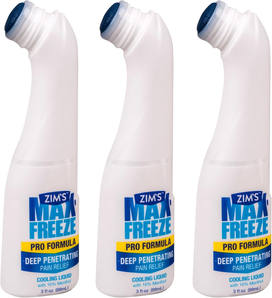 Zim'S Max Freeze Liquid | 3 Pack - Pain Relief Topical Analgesic ...