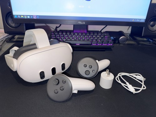 Oculus Quest 3 VR Headset 512GB storage with controllers and charger ...