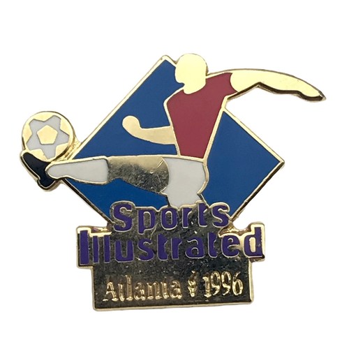 Sports Illustrated Atlanta 1996 Olympic Pin Soccer Gold Tone Enamel 90s ...