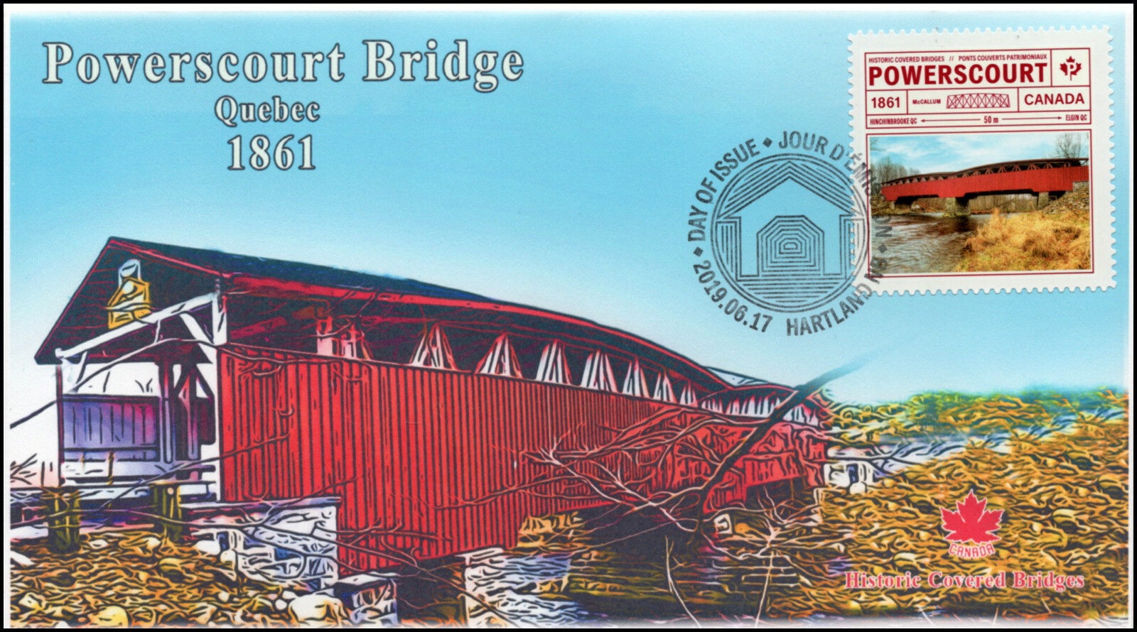 CA19-041, 2019, Historic Covered Bridges, Pictorial Postmark, First Day ...