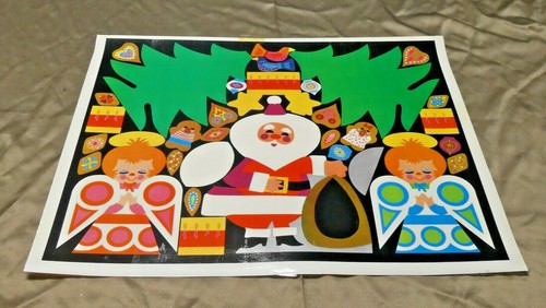Christmas Window Trimmer Kit Colorform Printers Proof For Colorforms ...