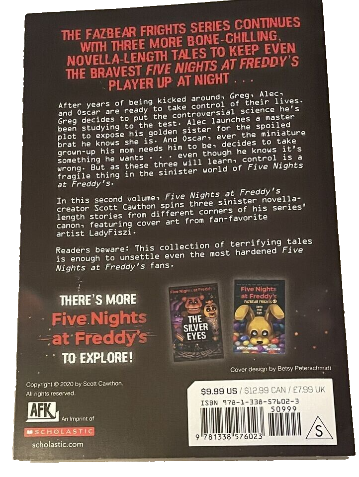 Five Nights at Freddy's Fazbear Frights Four Book Boxed Set (#1 - #4 ...