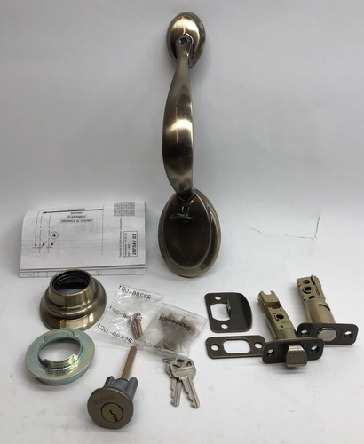 Dakota Front Door Lock Handle and Deadbolt Set Entry Handleset Exterior ...