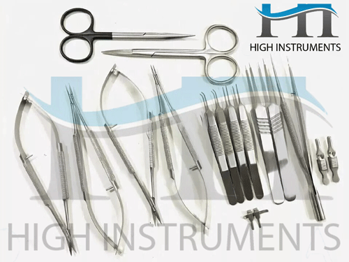 Hand Surgery Basic 17 PCS Set of Micro Surgical Instruments Stainless steel | eBay