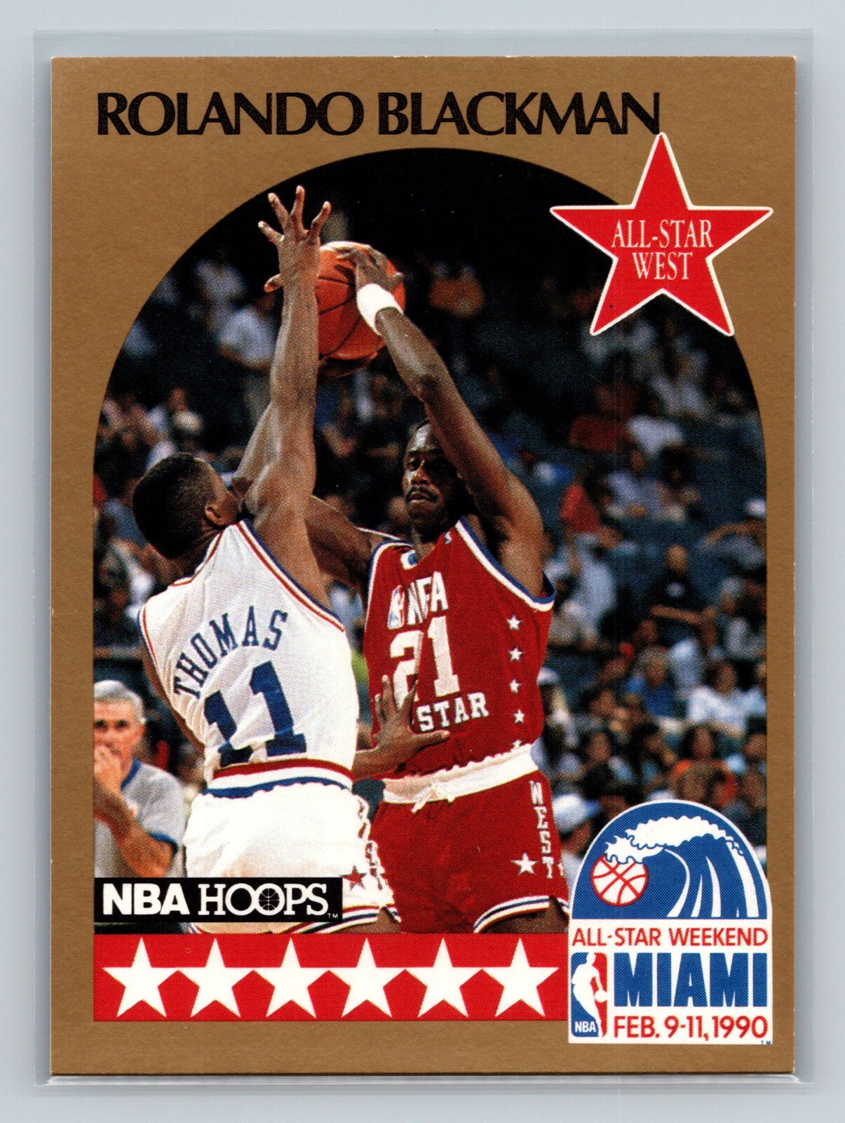 1990-91 NBA Hoops Rolando Blackman Dallas Mavericks All Star Card #14 ...