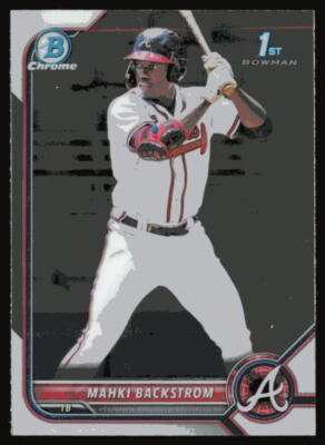 2022 Bowman Chrome Prospects #BCP-121 Mahki Backstrom Atlanta Braves | eBay