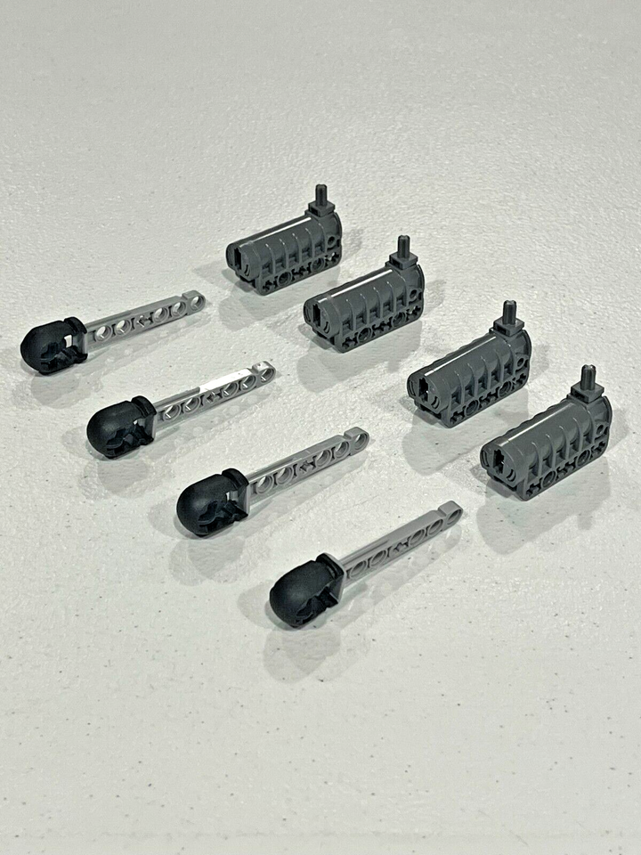 Lego Launcher Cannons 57029 and Projectiles 57028 Dark Bluish Gray (4 ...