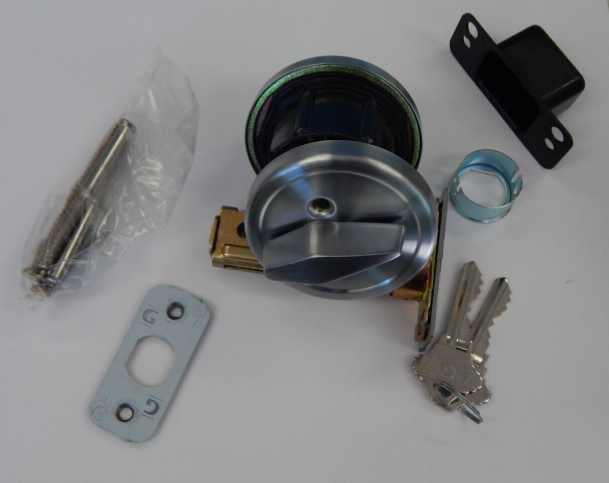 General Lock Single Cylinder Deadbolt D160 626 6WL C US26D- Satin ...