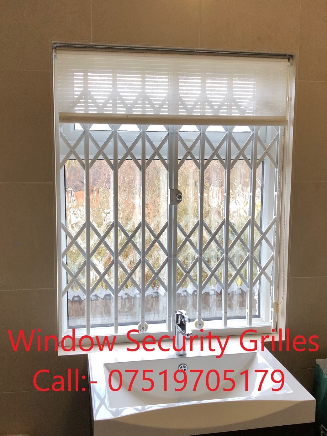 Concertina Window Security Grille Shutter | eBay