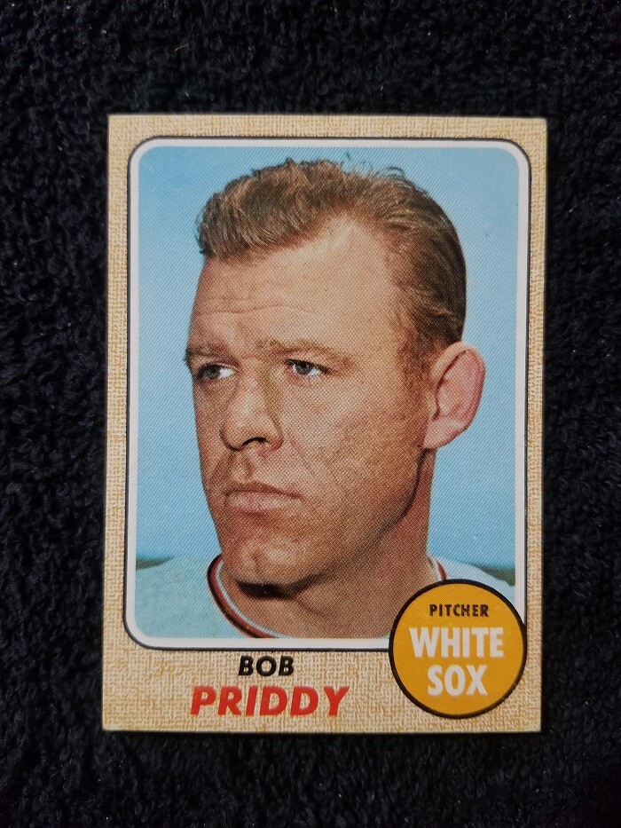 BOB PRIDDY 1968 TOPPS BASEBALL #391 CHICAGO WHITE SOX NEAR MINT | eBay
