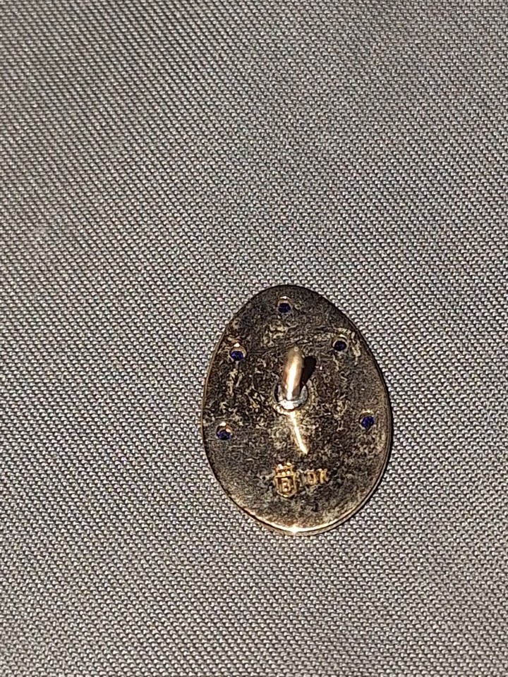 PMLG 10k Pin With Sapphires | eBay