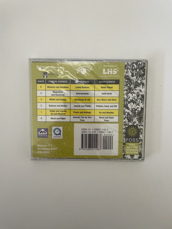 Foss Web Grades K-5 Full Option Science System Windows 1.1 Brand New ...