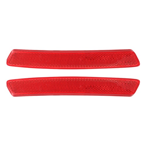 Pair Rear Right + Left Side Bumper Reflector For Ghibli Red 675000322 ...