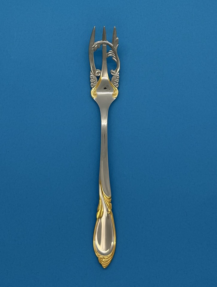 YAMAZAKI CACHE GOLD STAINLESS FLATWARE GLOSSY GOLD ACCENTED JAPAN ...