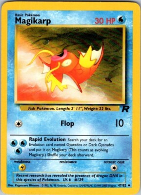 Magikarp Pokemon TCG Team Rocket, Uncommon, Unlimited (LP) | eBay