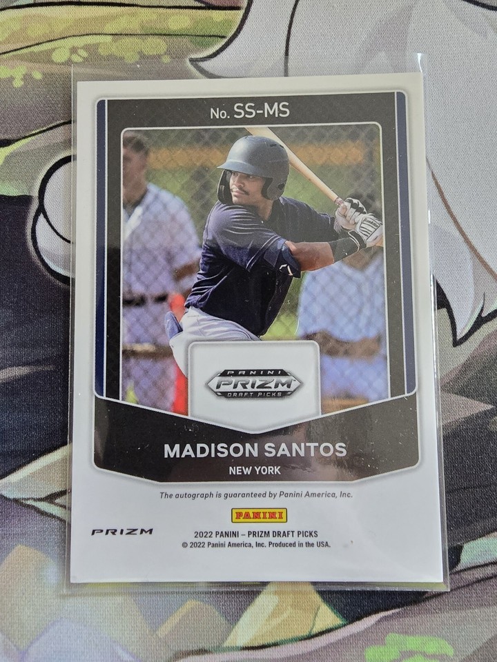 Madison Santos 2022 Prizm Draft Signing Sessions Auto New York Yankees ...