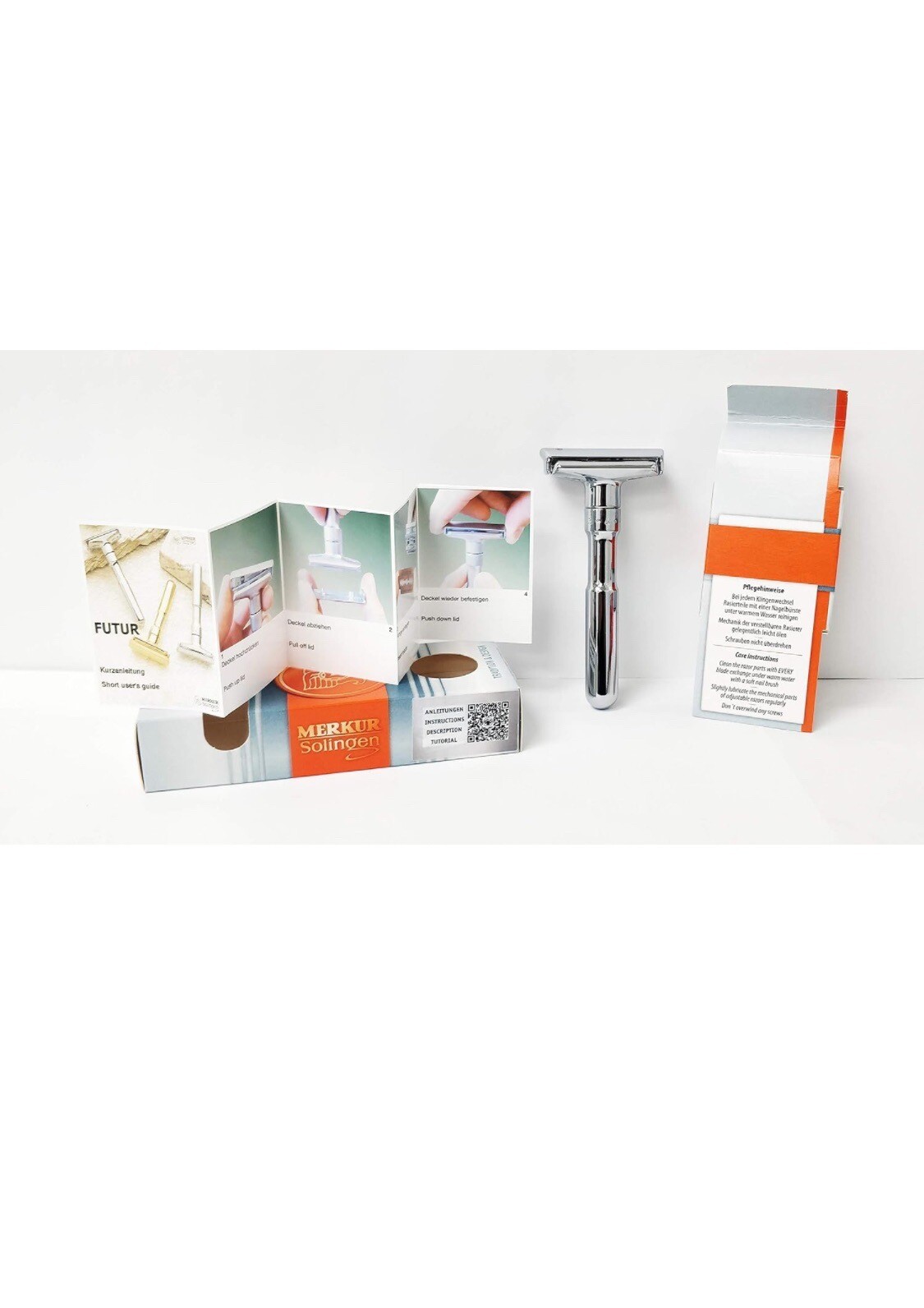 Genuine Merkur FUTUR Adjustable Safety Razor, Chrome Finish, MK-701001 ...