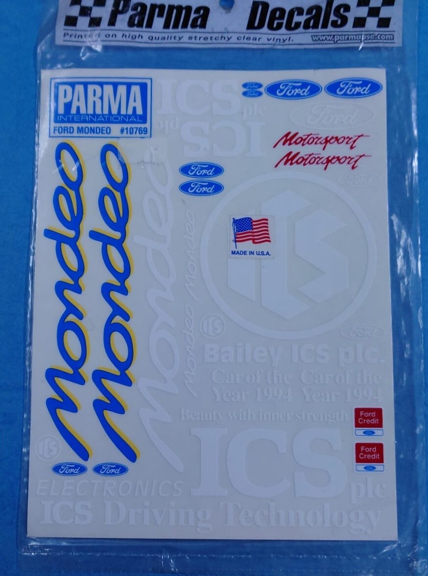 Vintage (Parma 10769) Decals - Ford Mondeo 15.5 x 20.5cm Car of the ...